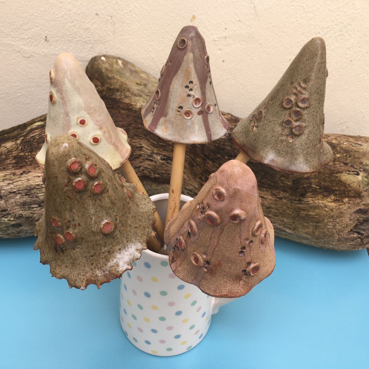 John Hilder Toadstools on Sticks – Coastal Craft Collective
